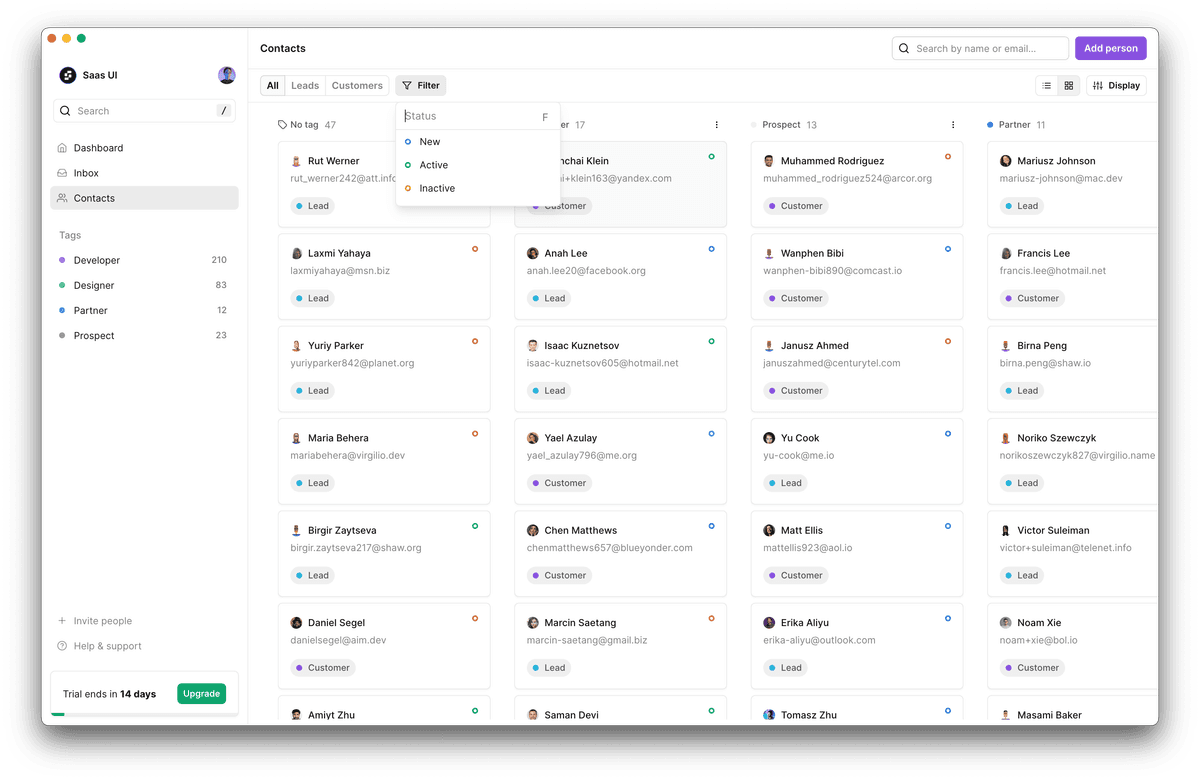 Saas Ui The React Component Library For Startups